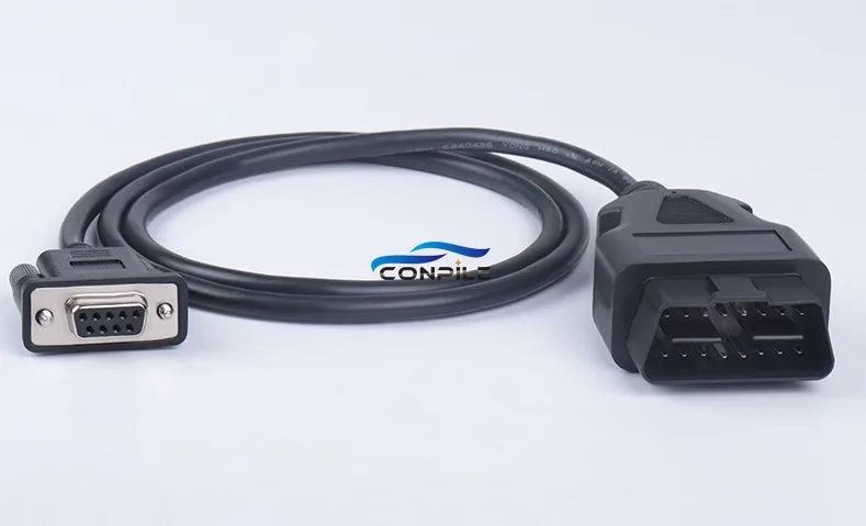 OBDII OBD2 16 핀 DB9 직렬 RS232 OBD DB9 와이어 라인 연장 케이블| | - AliExpress