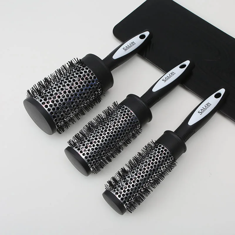 Hair Styling Hair Brush Nylon Comb Cylinder Curly Hair Rolling Comb ...