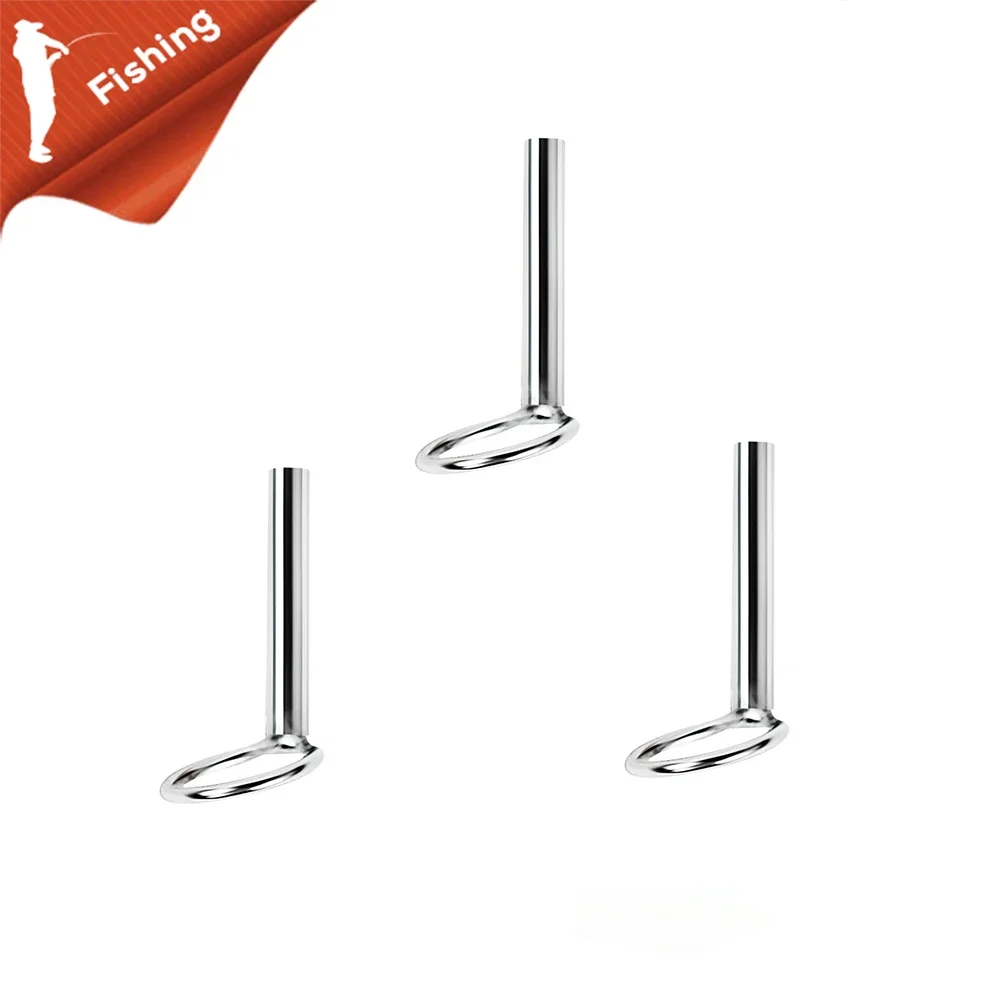 10pcs-fly-rod-guide-Steel-Ring-guide-silver-frame-rod-repair-Fishing ...