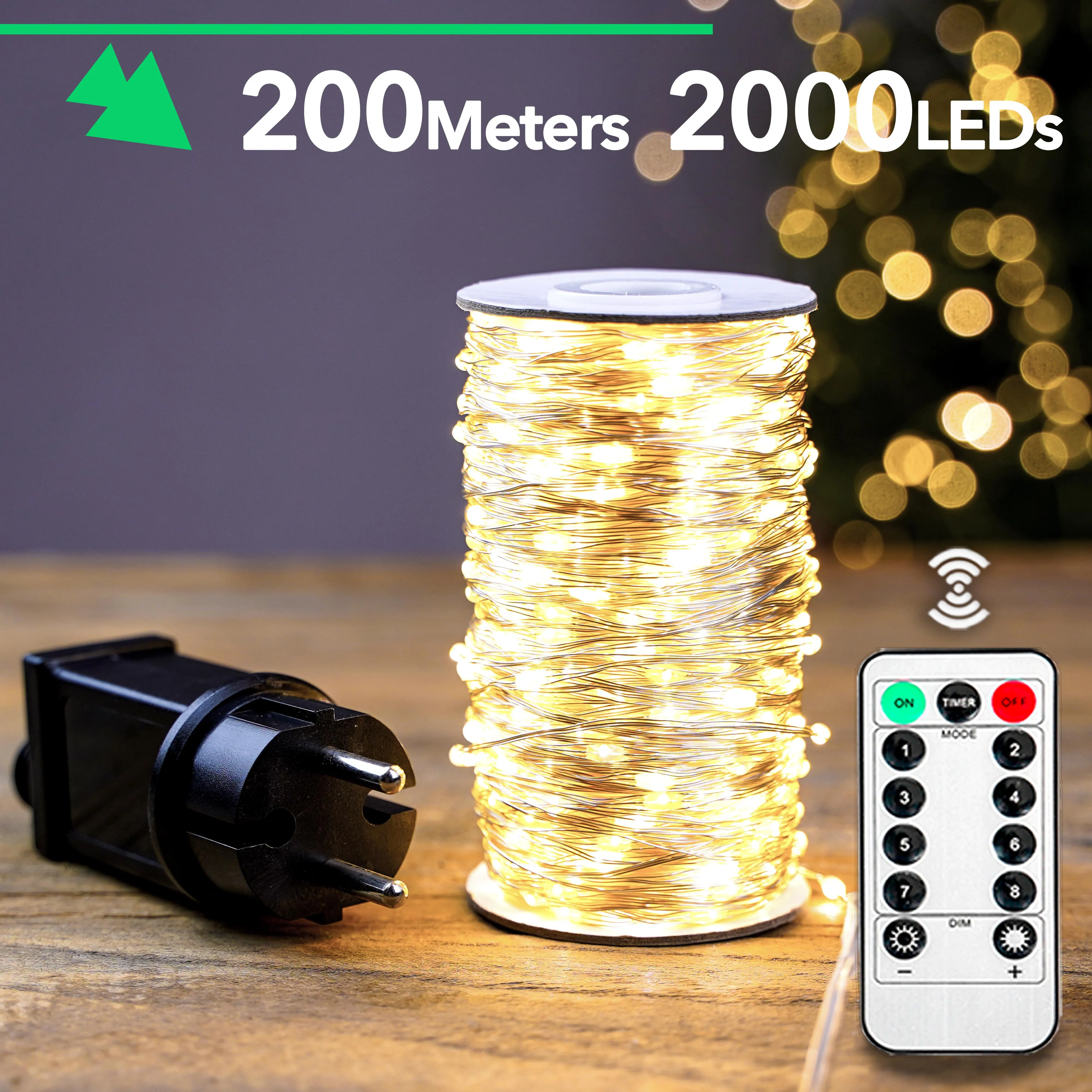 120M-1200-LED-String-Fairy-Lights-Christmas-Plug-In-Garlands-For ...