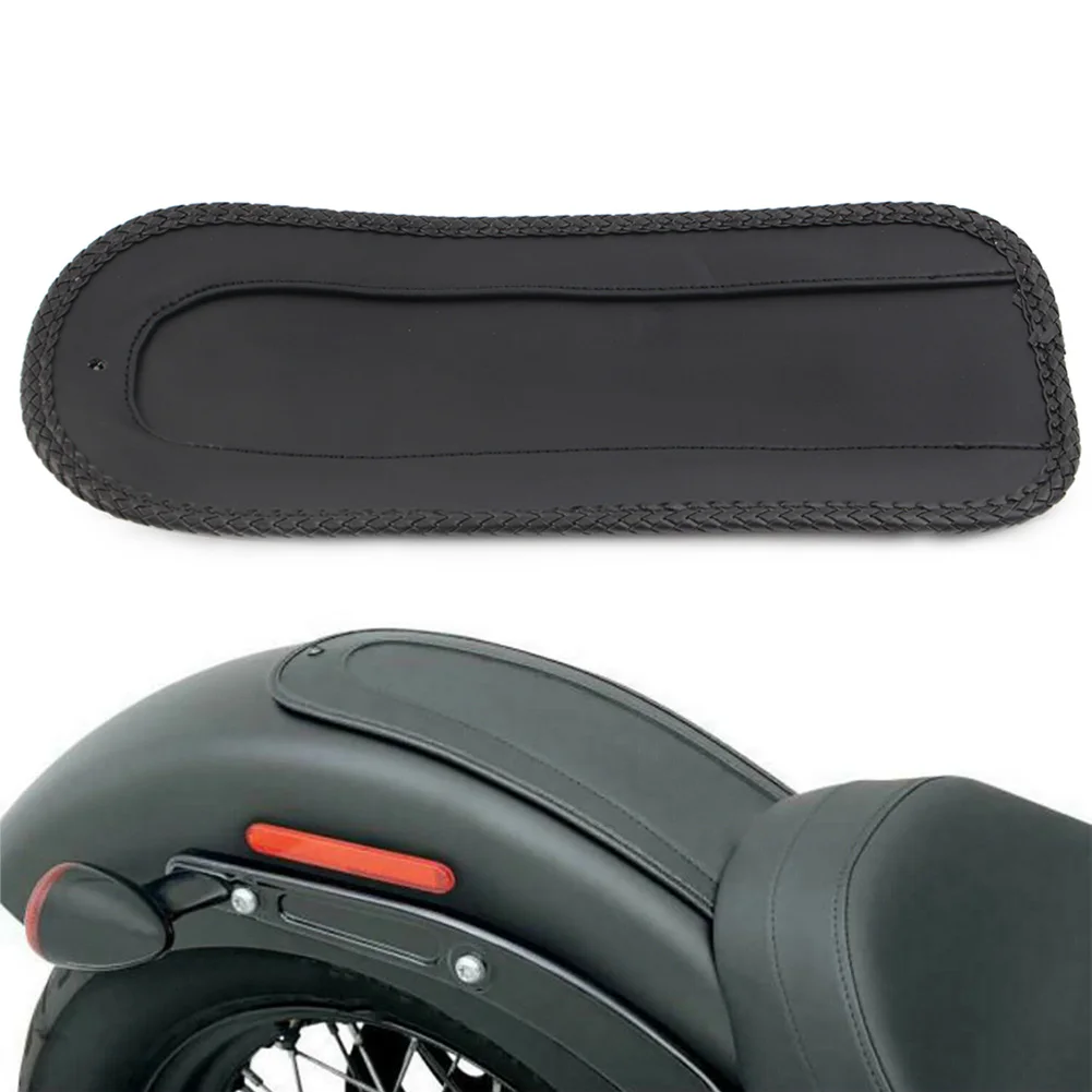 Motorcycle-PU-Leather-Rear-Fender-Bib-for-Solo-Seat-For-Harley-Davidson ...