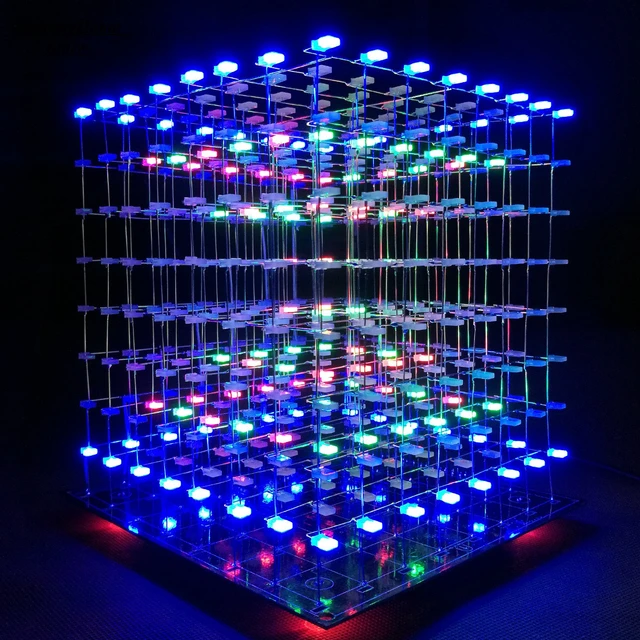 ICubeSmart 3D Led Cube 8x8x8 DIY Kit Teenagers Learning, 51% OFF