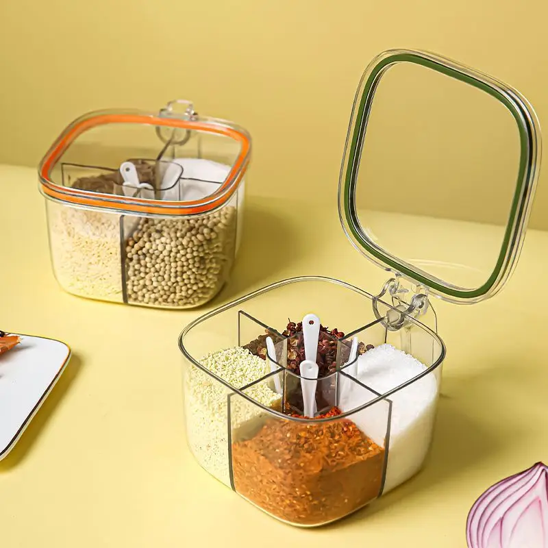 Spice-box-home-kitchen-seasoning-combination-set-in-one-multi-grid ...