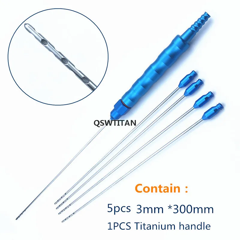 Porous Liposuction Cannulas Needle Luer Lock and Liposuction Handle Fat ...