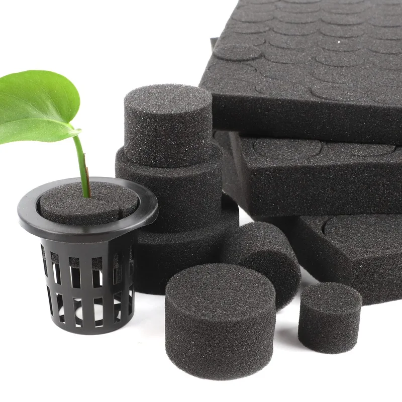 20-100Pcs-Black-Hydroponic-Sponge-Garden-Vegetable-Soilless-Cultivation ...