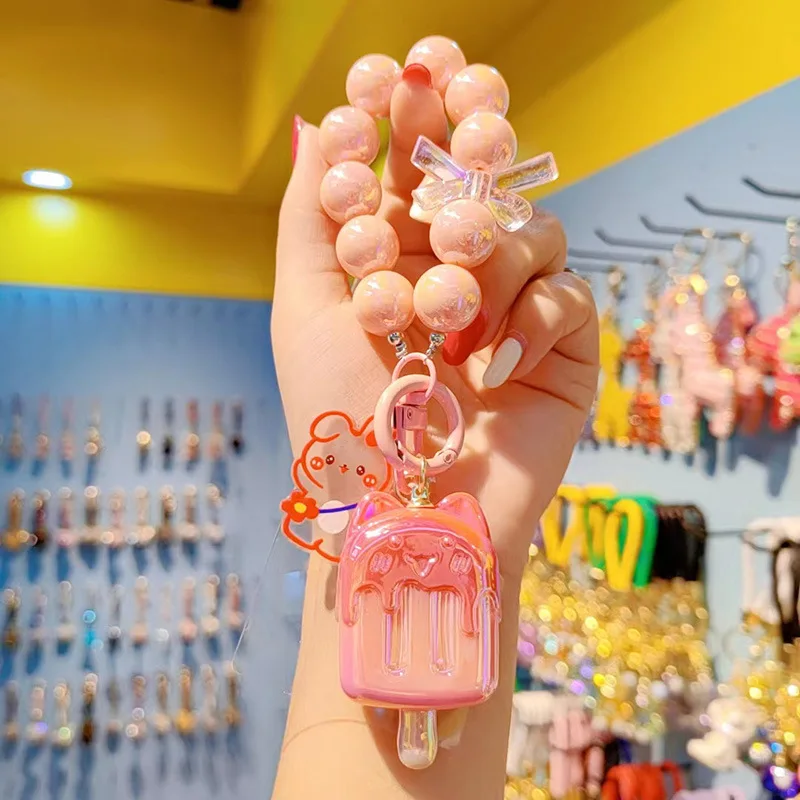 New-Electroplated-Cartoon-Ice-Cream-Key-Buckle-Mobile-Phone-Bead-String ...