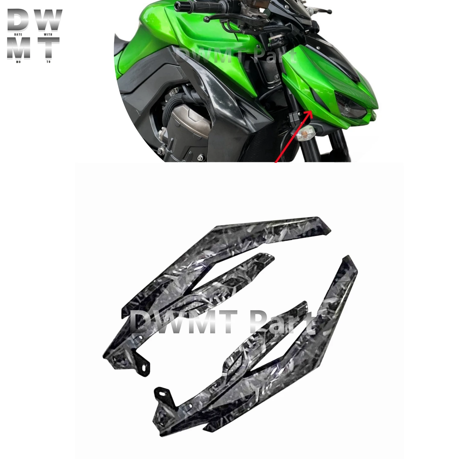 Plastic Head Fairing for Kawasaki Z1000 2014-2021 Motorcycle ...