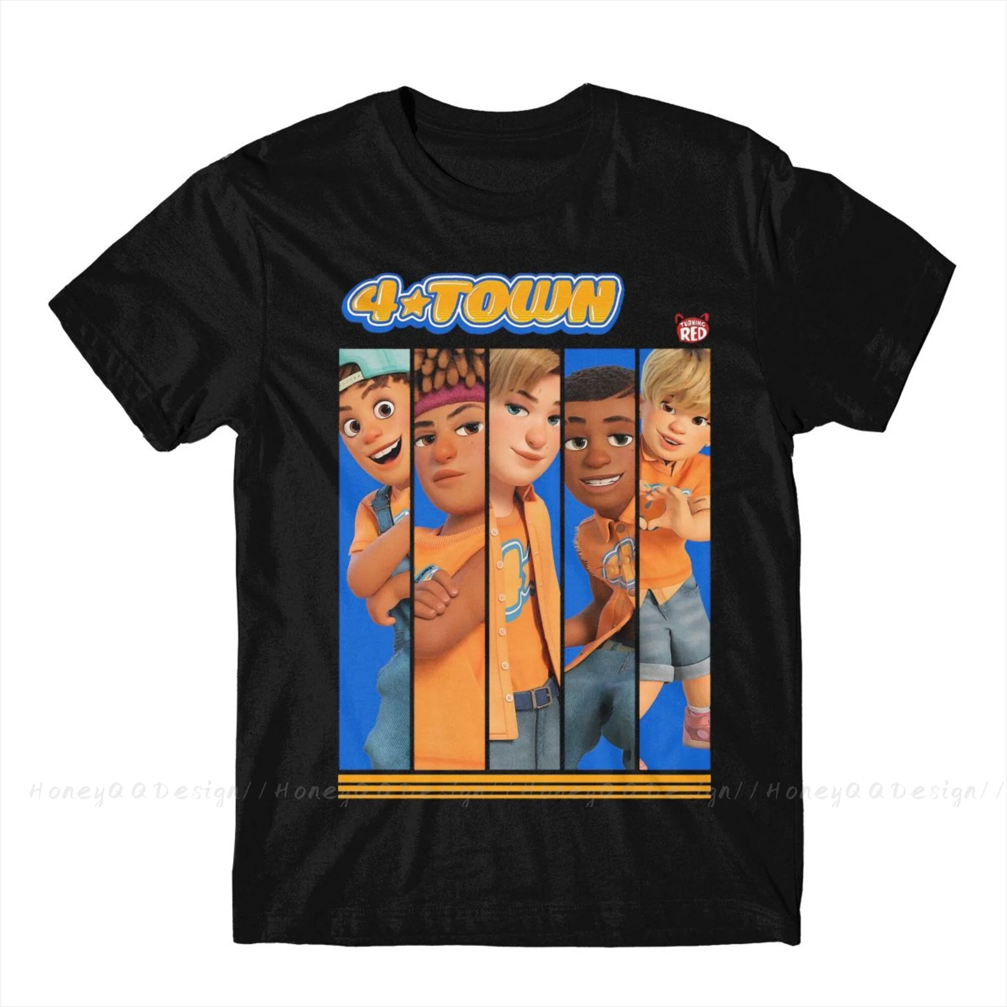 Top-Quality-Men-Clothing-Turn-Red-T-Shirt-4-Town-From-Turning-Red-O ...