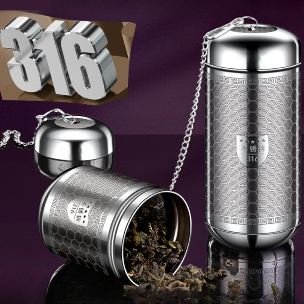 316-Stainless-Steel-Tea-Infuser-Teapot-Tray-Spice-Tea-Strainer-Herbal ...