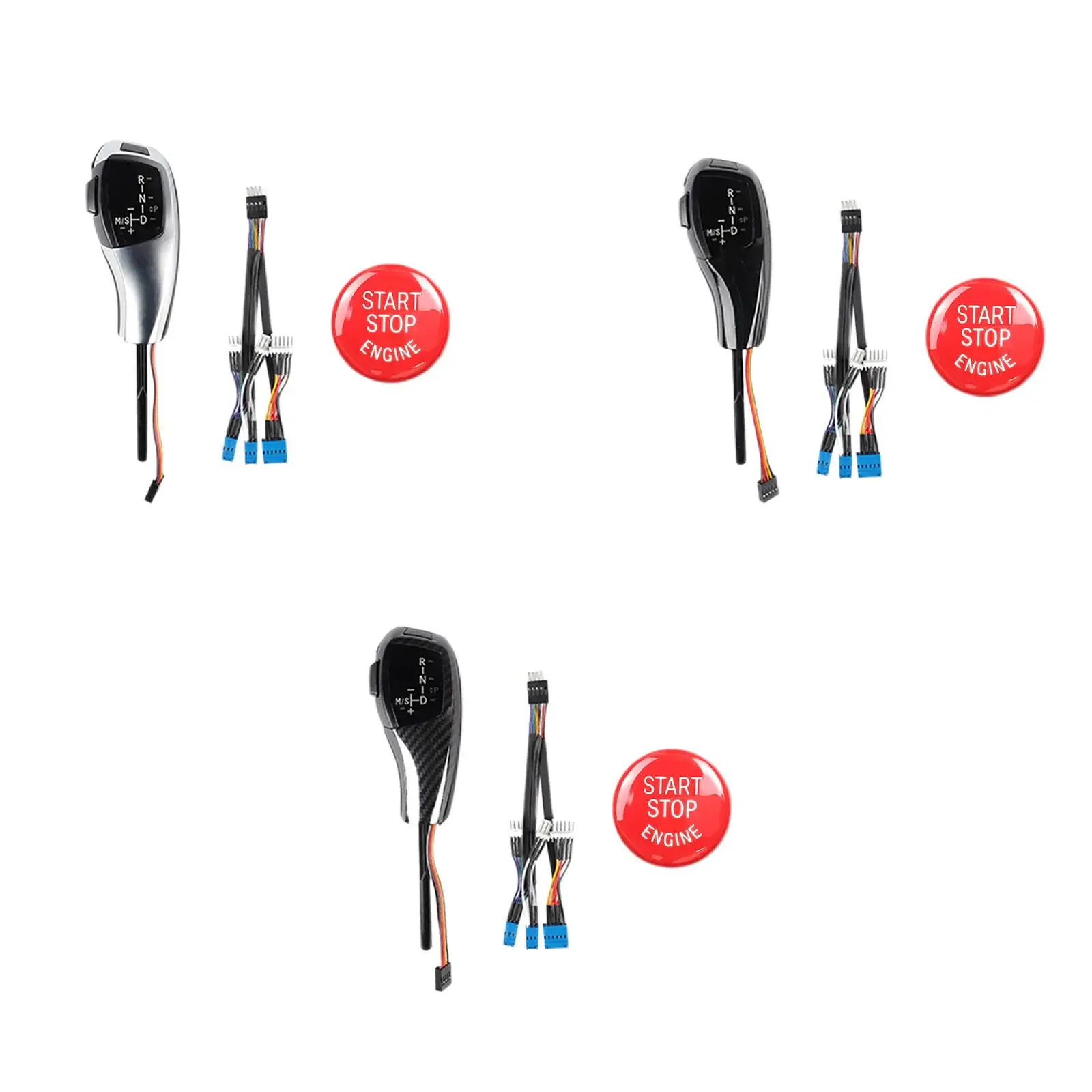 Gear Shift Knob LED, ABS with Position Light for BMW E46 E60 E61 3 5 ...