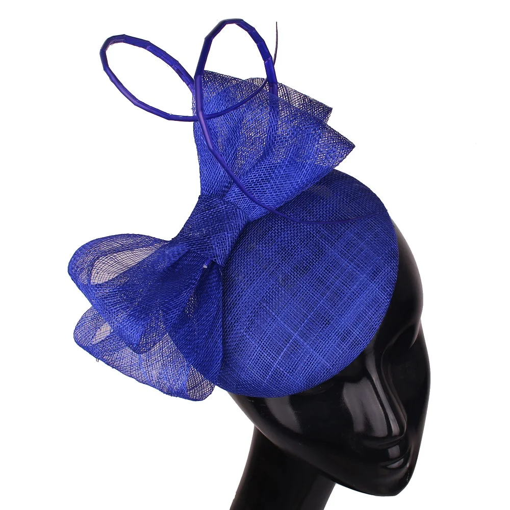 Royal-Blue-Church-Millinery-Paty-Cocktail-Hats-Fascinator-Sinamay ...