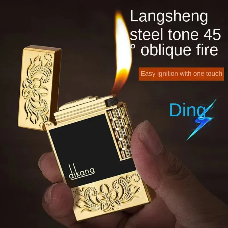 Steel Sound Loud Metal Creative Lighter Men's Gift Embossed Dragon Blue ...