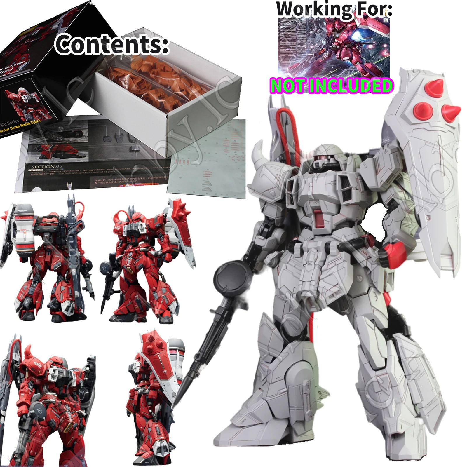 For MG 1/100 Gunner Zaku Warrior Lunamaria Hawke Custom UC RECAST ...
