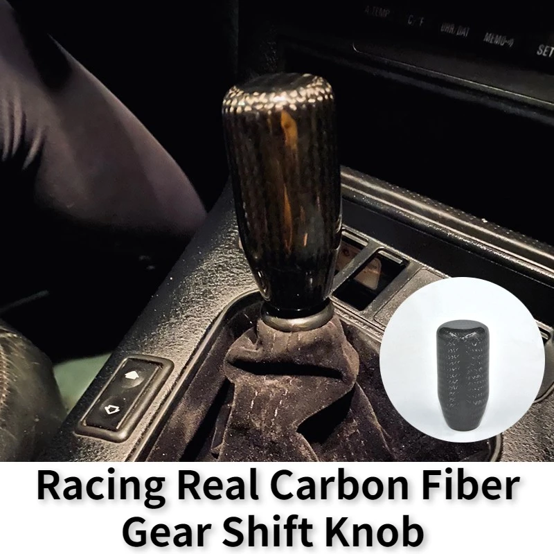 Racing-Real-Carbon-Fiber-Gear-Shift-Knob-Knob-5th-6th-Speed-Handle-Knob ...
