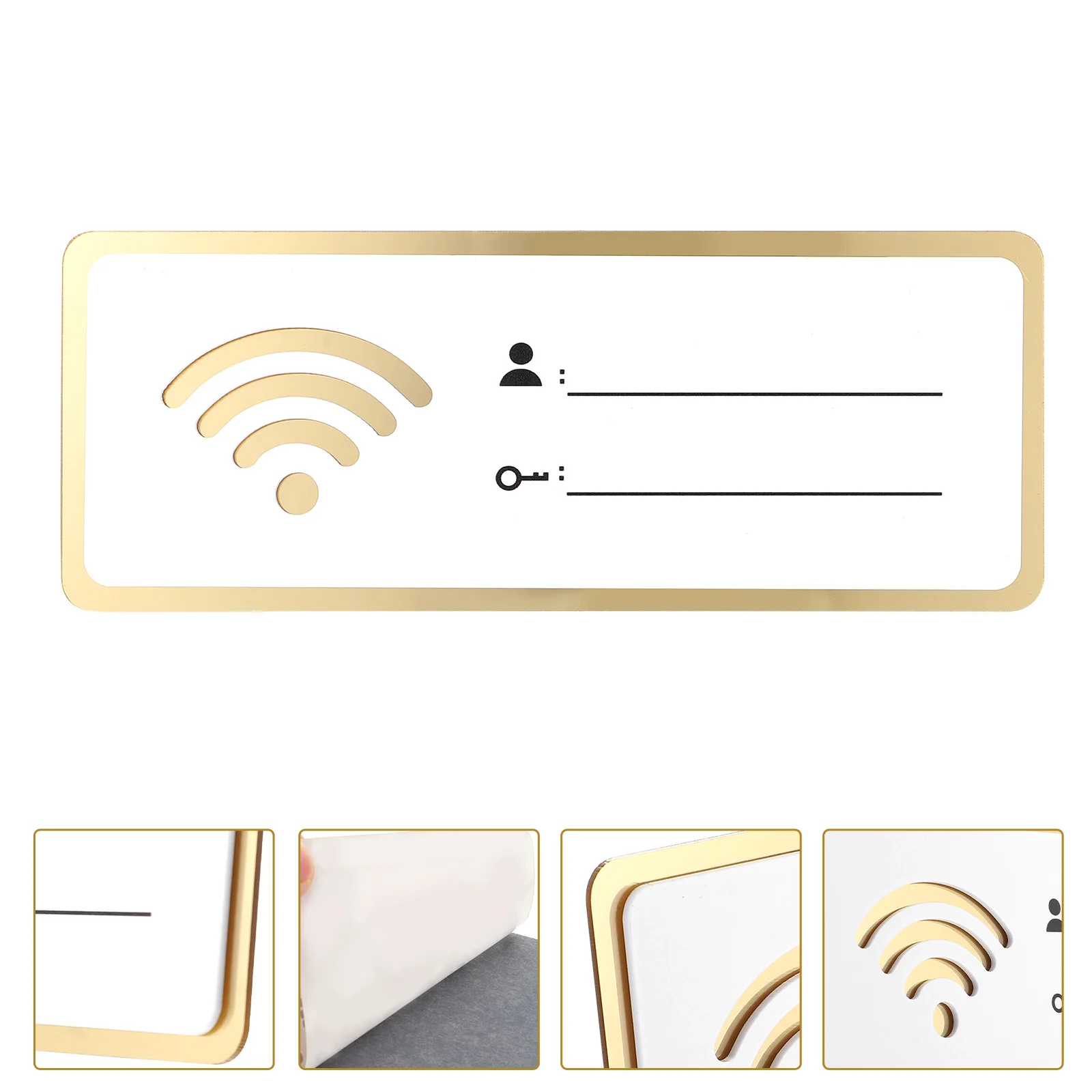 Wifi Sign Password Wall Plaque Acrylic Wireless Network Hotel Guest ...