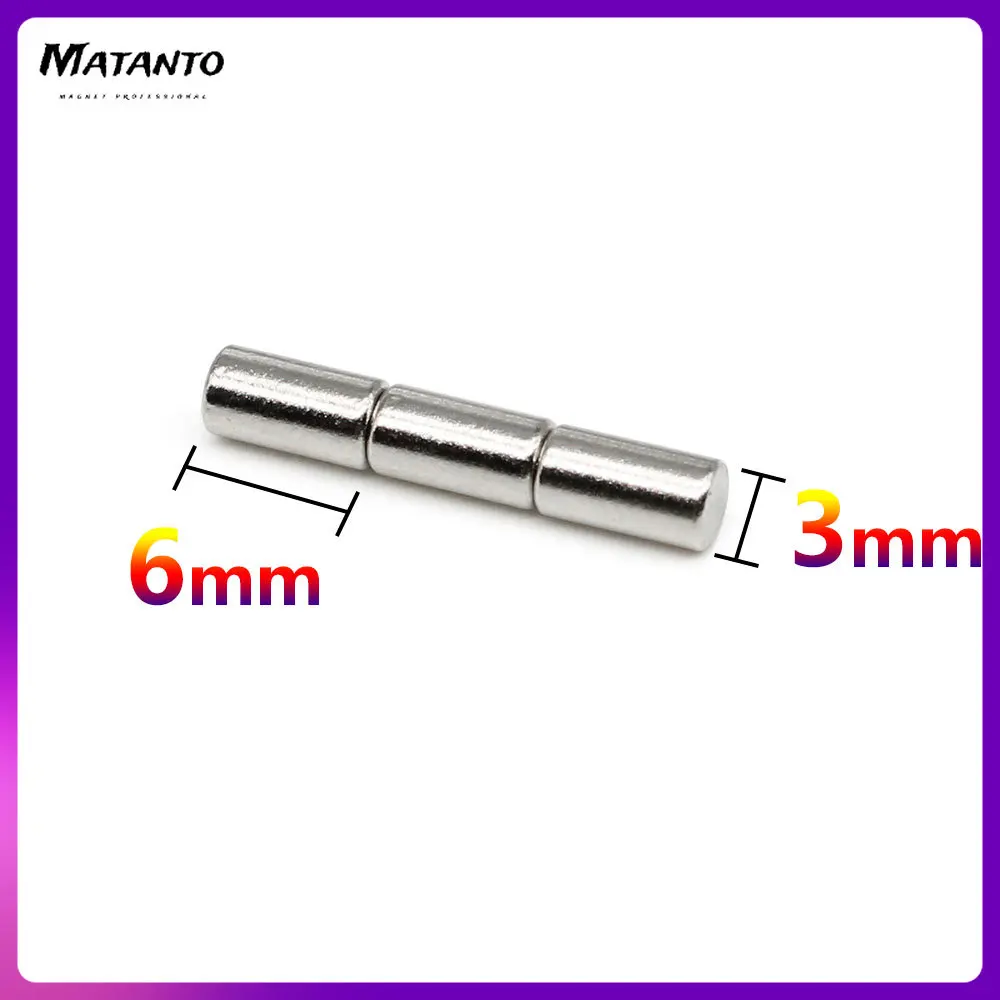 20/50/100/500/1000PCS 3x6 Small Search Minor Magnet 3mm x 6mm Bulk ...