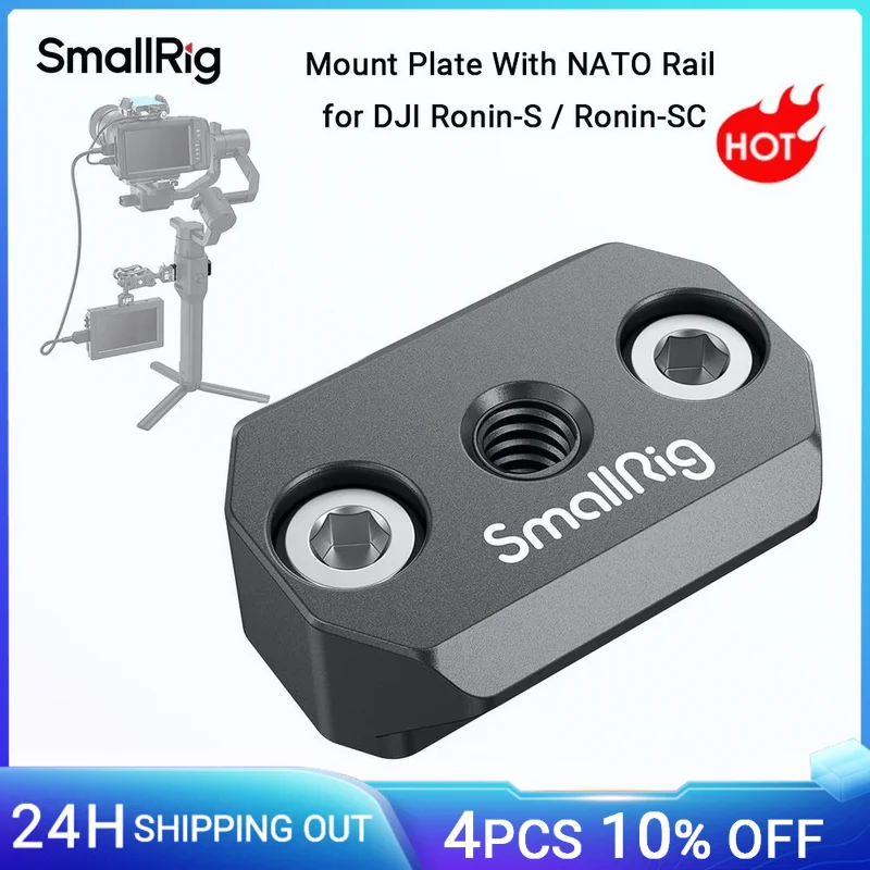 SmallRig-NATO-Rail-para-DJI-Ronin-S-SC-w-1-4-20-agujero-roscado-DIY ...