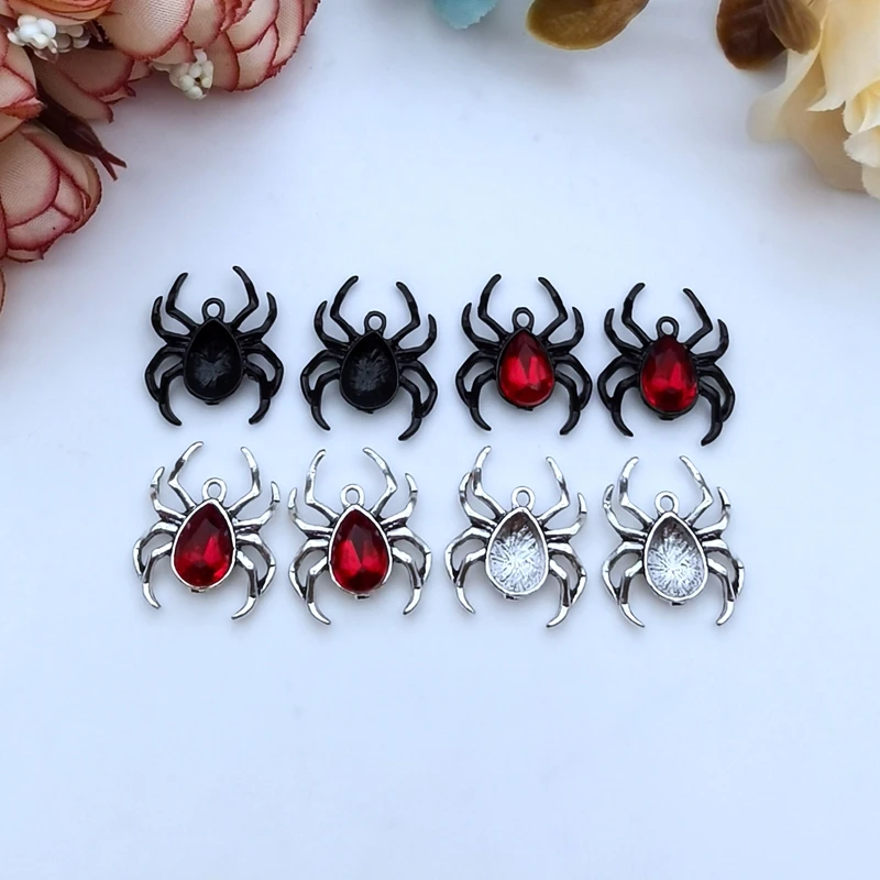 5pcs-Blood-Red-Spider-Pendant-Gothic-Tarantula-Pendant-Wiccan-Witchy ...