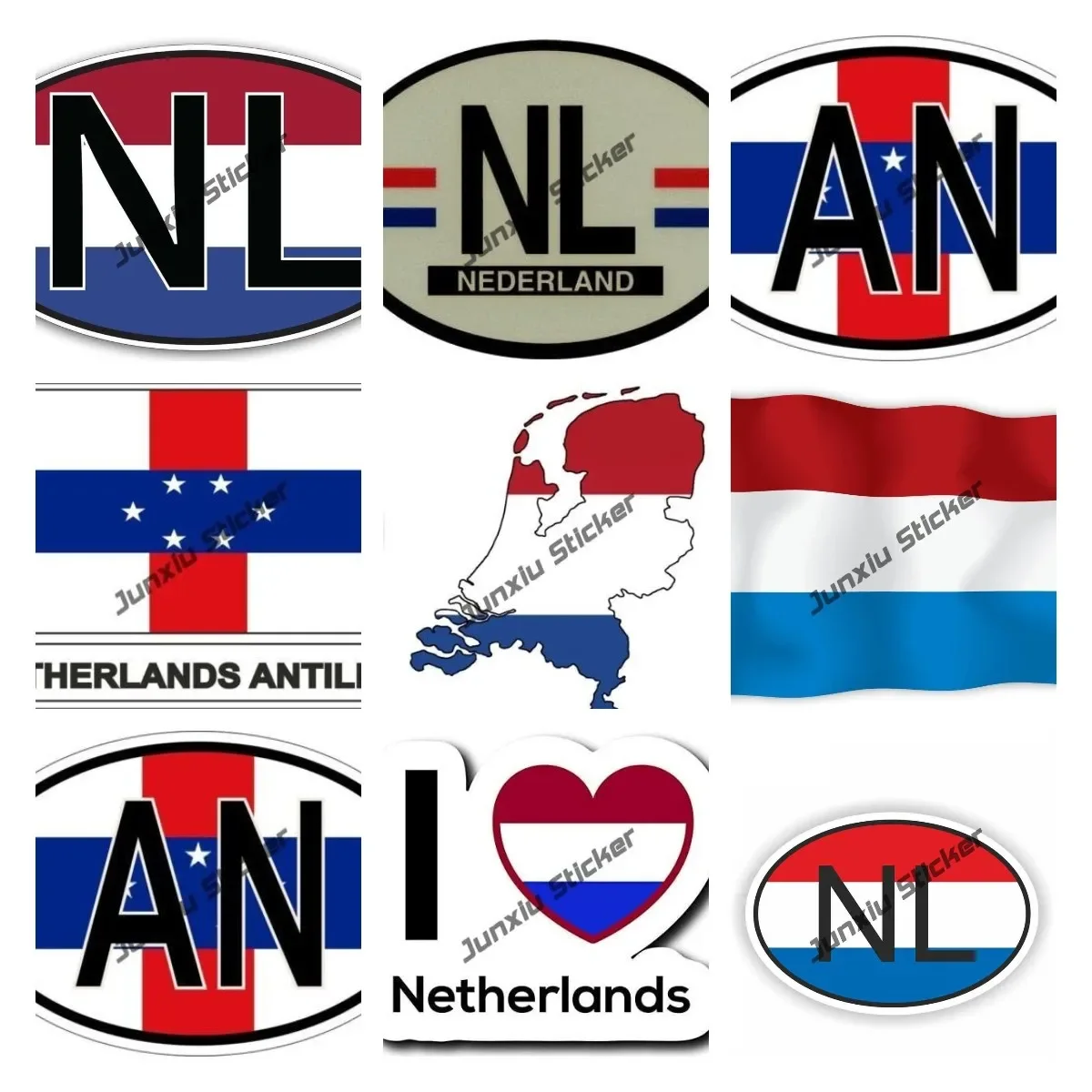 Netherlands-Flag-Sticker-Car-Bike-NL-Netherlands-Personality-Country ...
