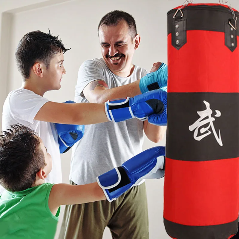 Saco de boxeo profesional de 120CM, bolsa de arena vacía con gancho ...