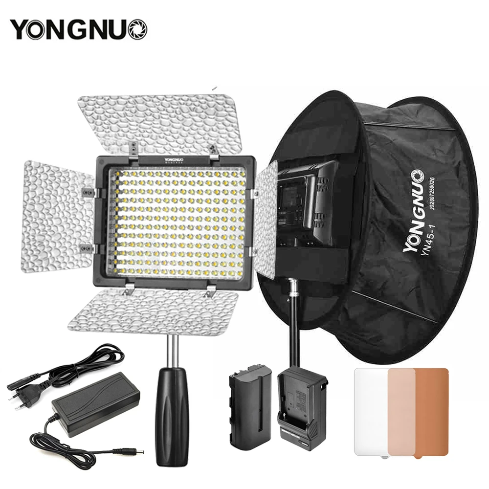 Yongnuo Yn160 Iii Led Video Light Cri95+ 5500k / Bi-color 3200-5500k ...