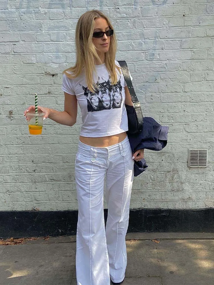 Girls-Summer-vintage-Crop-Tops-Harajuku-Punk-Dogs-Graphics-Women-T ...