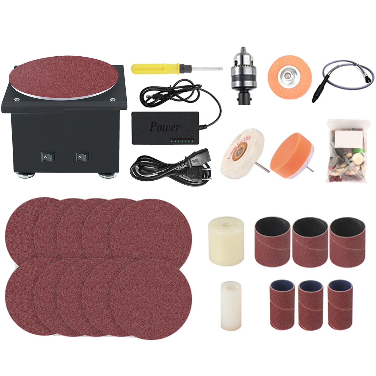Mini-Bench-Disc-Sander-Sanding-Roller-with-Flexible-Extension-Rod-Kit-7 ...