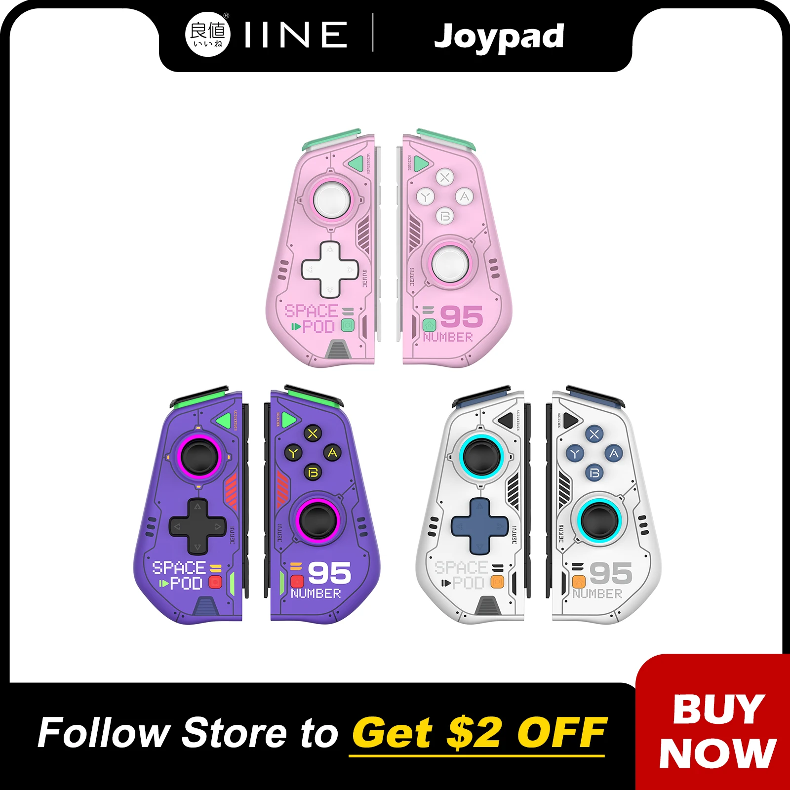 IINE-Mecha-Warrior-Joypad-Compatible-with-Nintendo-Switch-V1-V2-OLED ...