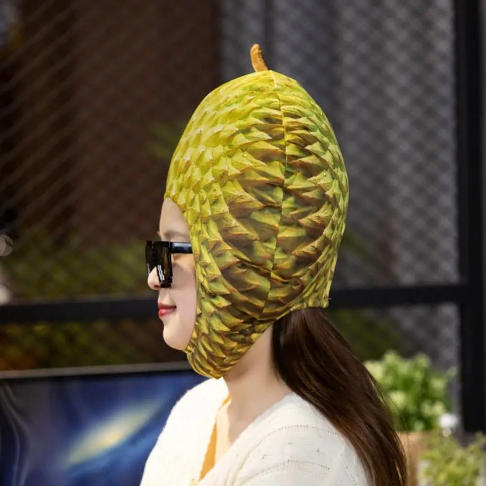 Cute Funny Simulation Durian Hat Comfortable Soft Durian Headgear ...
