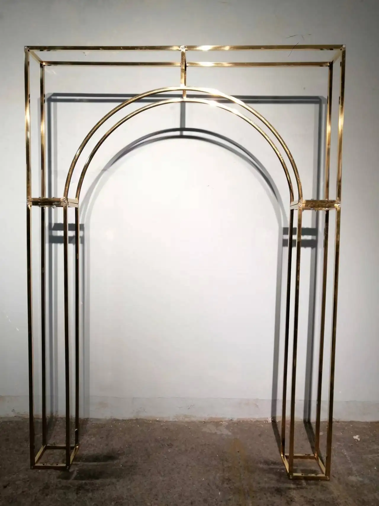 Stainless Steel Shinny Gold Large Size Wedding Arch Frame - Wedding ...