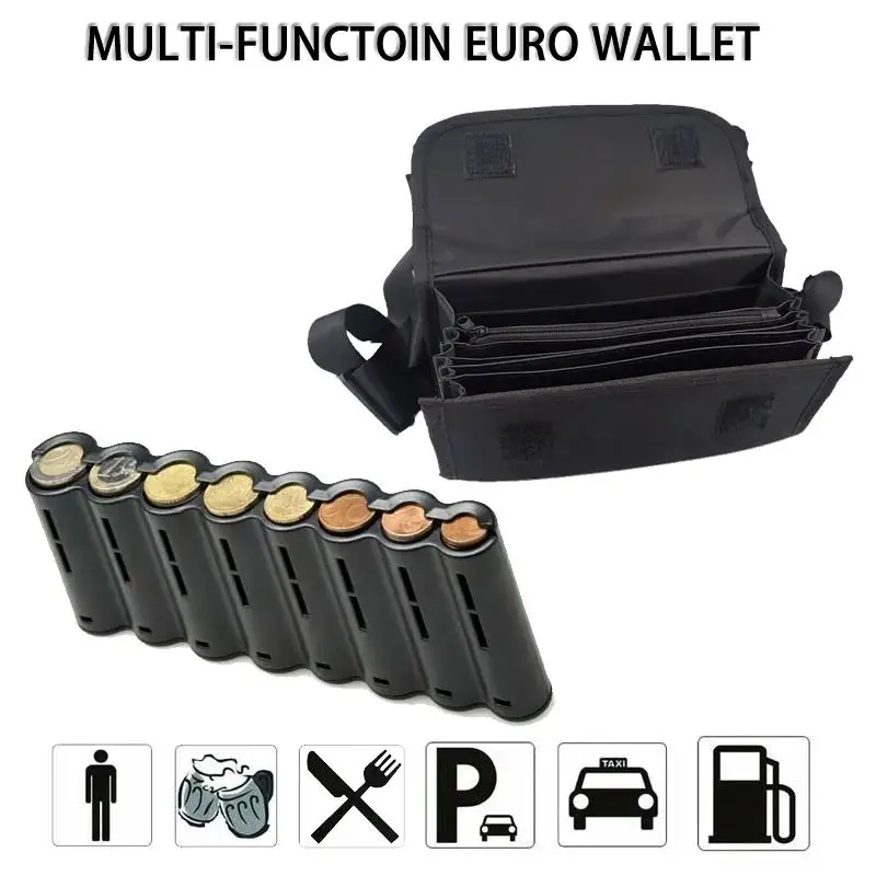 Creative Portable Coin Storage Multi Pockets Euro Wallet Waist Bag 8 ...