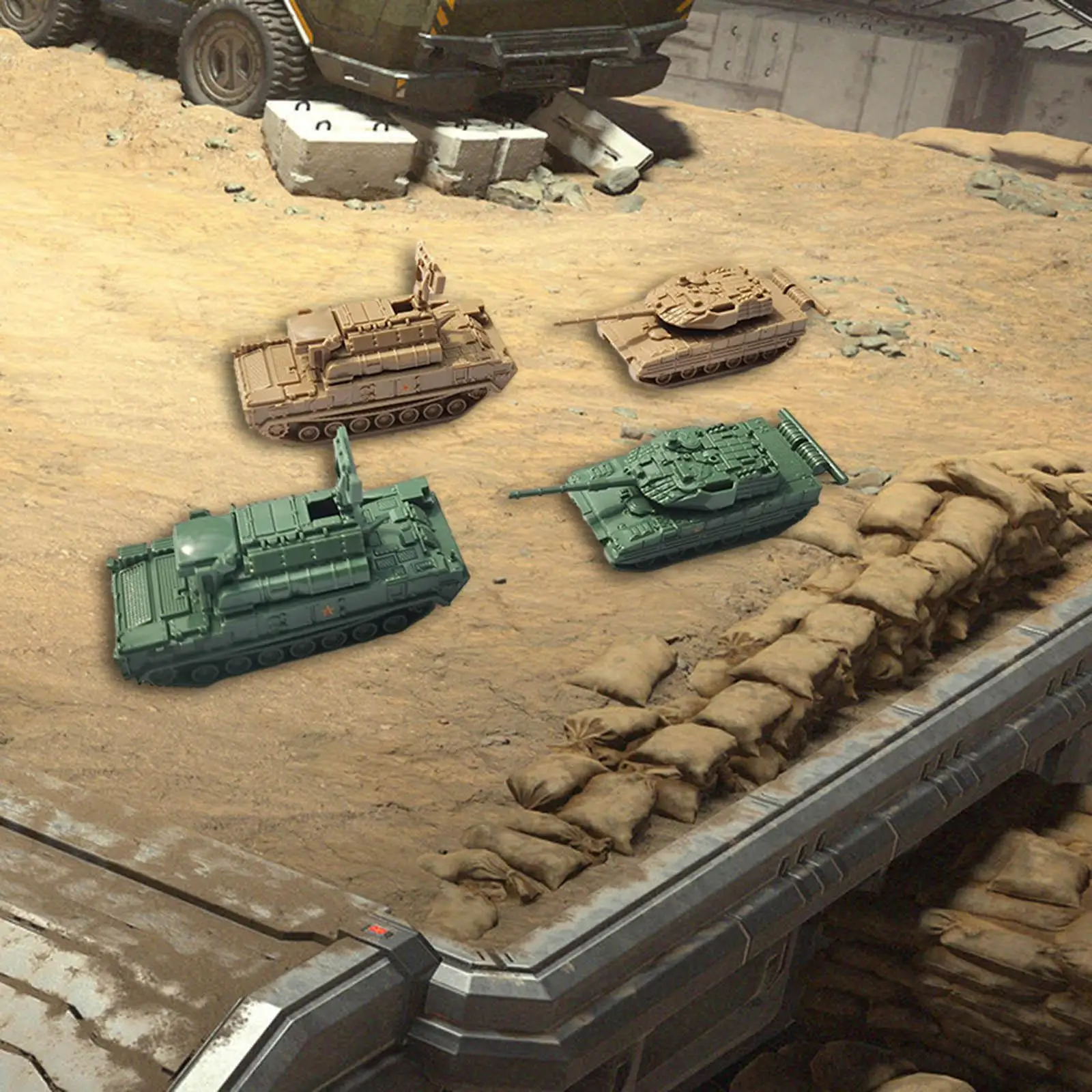 4Pcs-1-144-Assembly-Tank-Model-Education-Toy-Mini-Vehicles-Tabletop ...