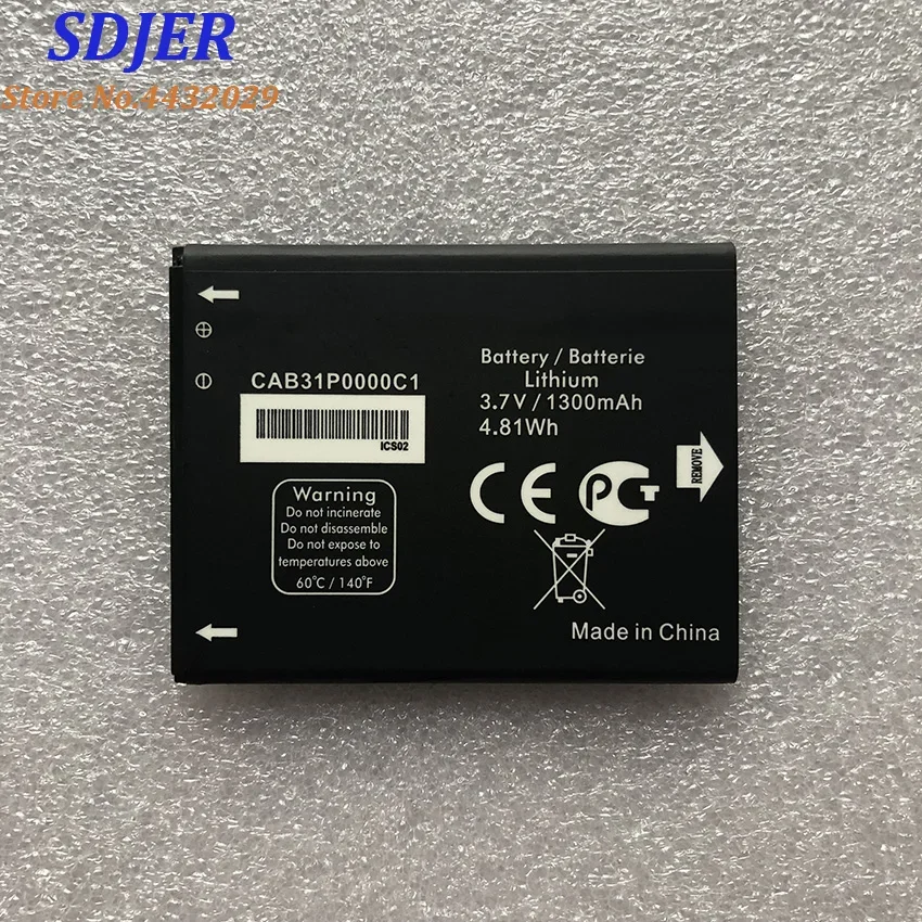 New-CAB31P0000C1-CAB31P0000C2-1300mAh-TLI014A1-Battery-for-Alcatel-One ...