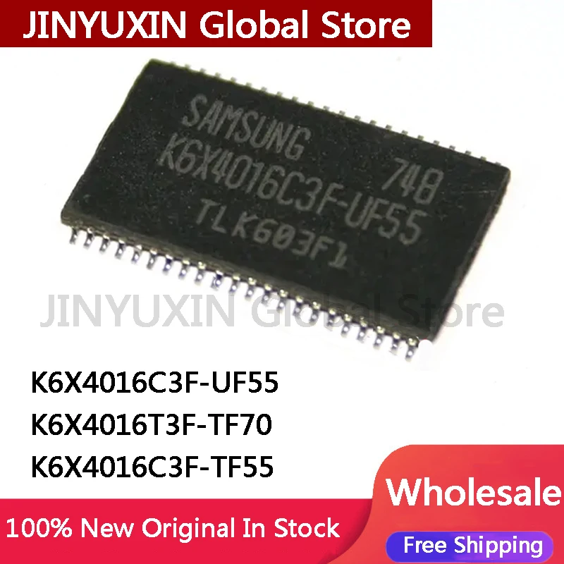 2Pcs New K6X4016C3F-UF55 K6X4016C3F K6X4016T3F-TF70 K6X4016T3F ...