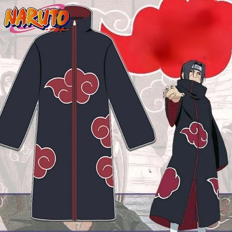 Naruto anime Akatsuki cos clothes Naruto Sasuke anime cloak around ...