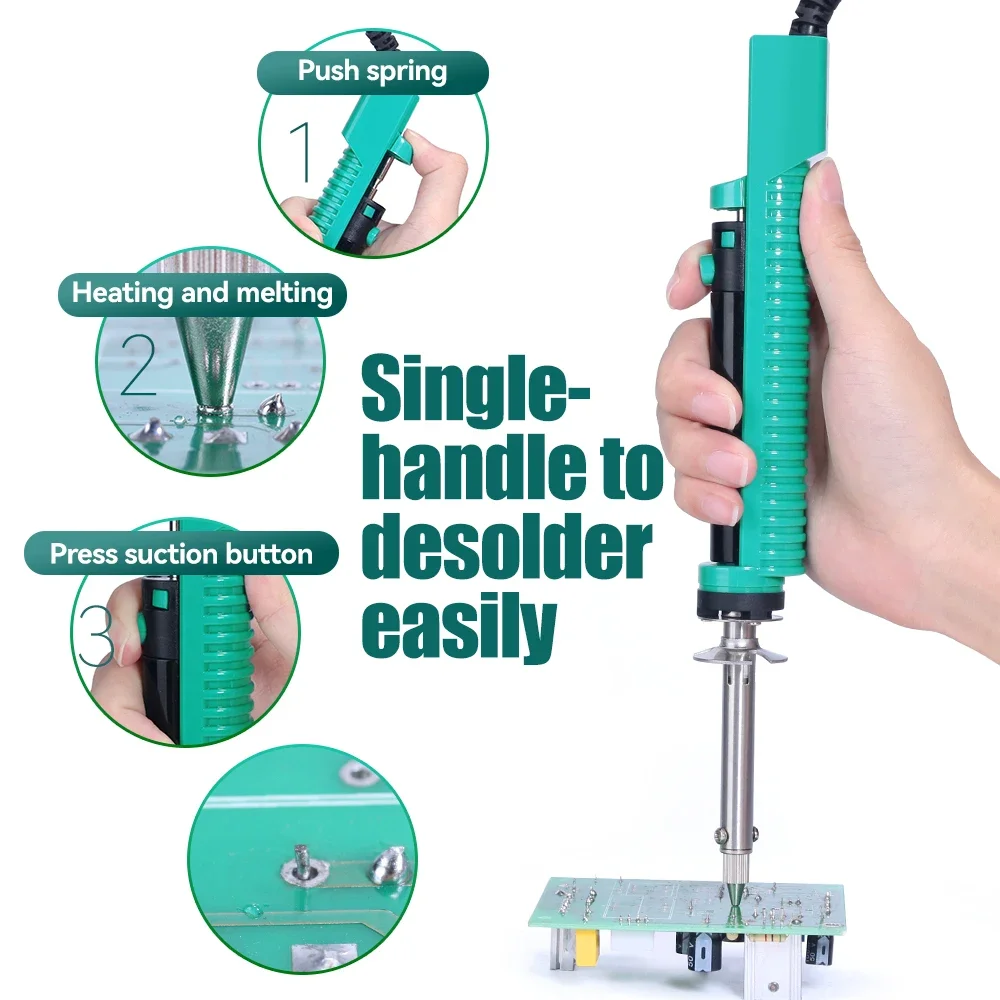 YIHUA 929D-V Tin Sucker Electric Desoldering Iron Solder Sucker ...