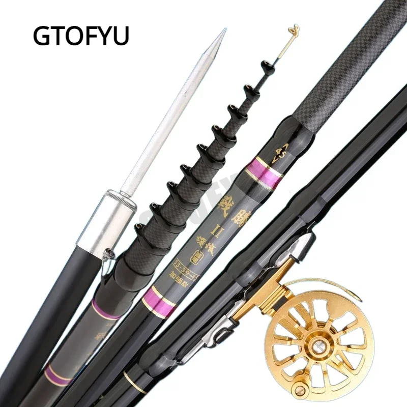3-6M-10M-Adjustable-Positioning-Fishing-Rod-Telescopic-Portable-Carbon ...