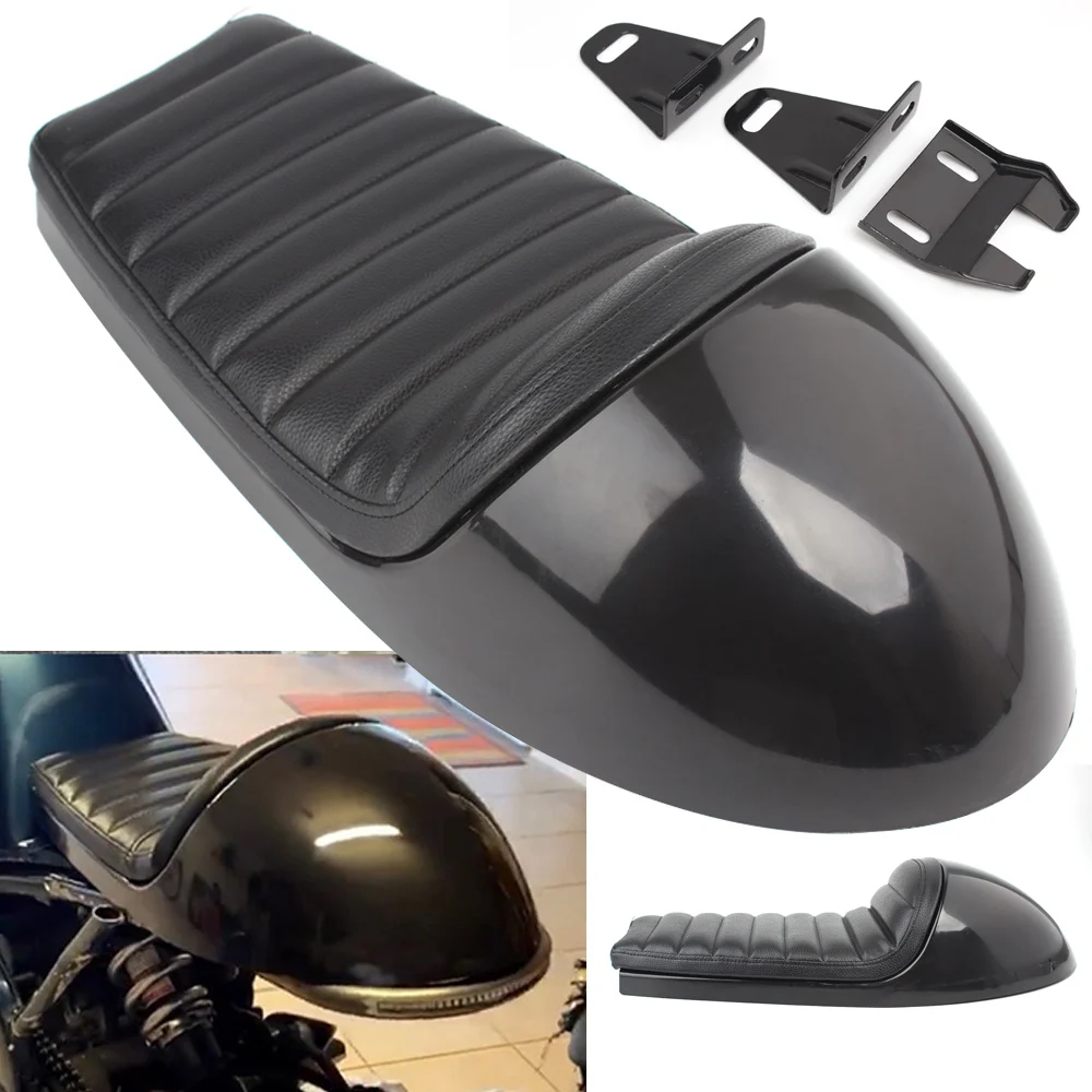 Motorcycle-Cafe-Racer-Seats-Retro-Seat-Pan-Base-Vintage-Saddle ...