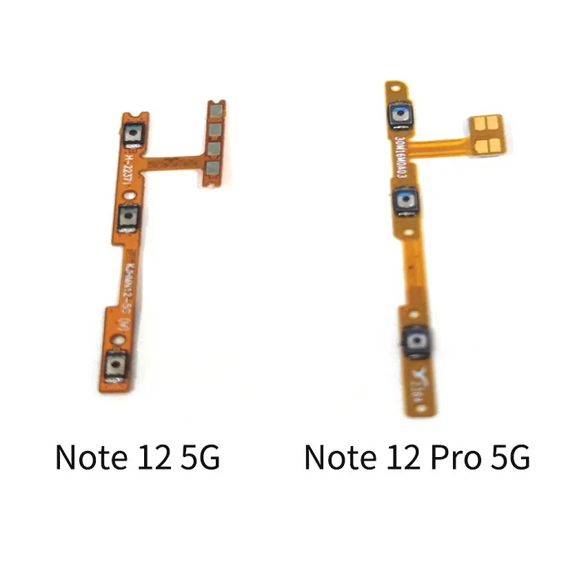 10PCS For Xiaomi Redmi Note 12 / Note 12 Pro + Power Volume Button Flex ...