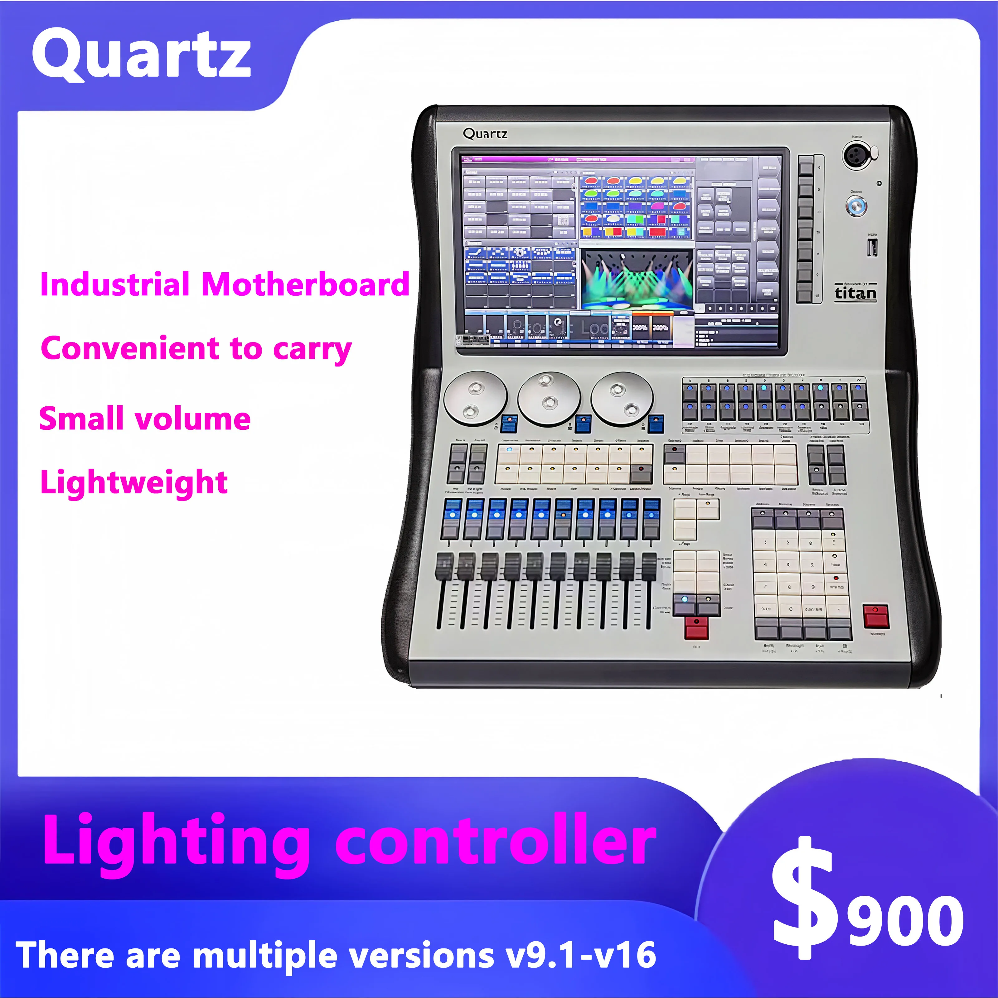 Quartz-Tiger-Touch-Pro-Console-Stage-Console-ilumina-o-controlador-DMX ...