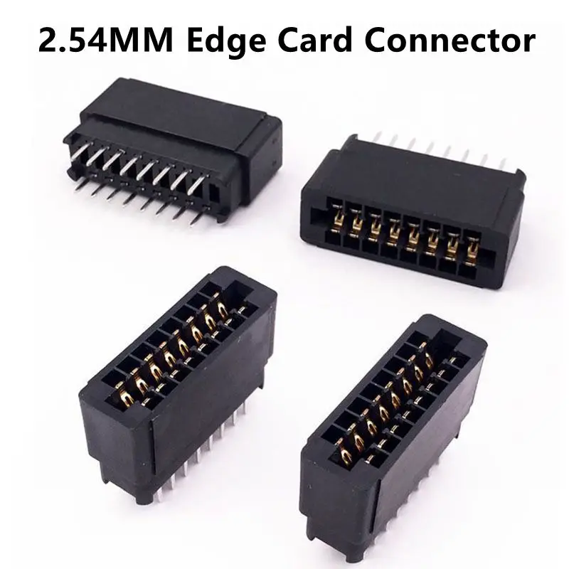 5PCS 2.54mm pitch Edge Card Connector Slot bus socket Gold finger ...