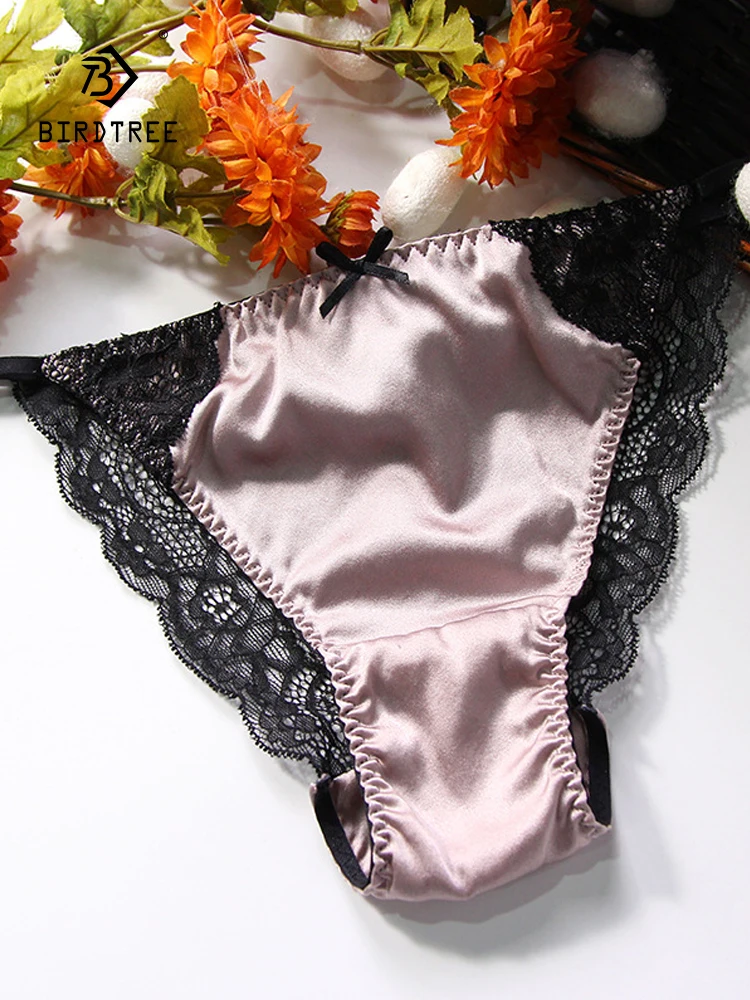 Birdtree-Women-Lace-G-String-92-Mulberry-Silk-8-Spandex-Brief-Sexy ...