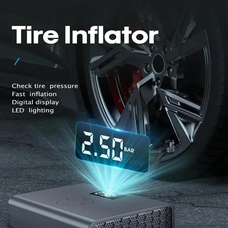 1-Set-Smart-Mini-Car-Air-Pump-DC12V-Electric-Air-Compressor-Digital ...