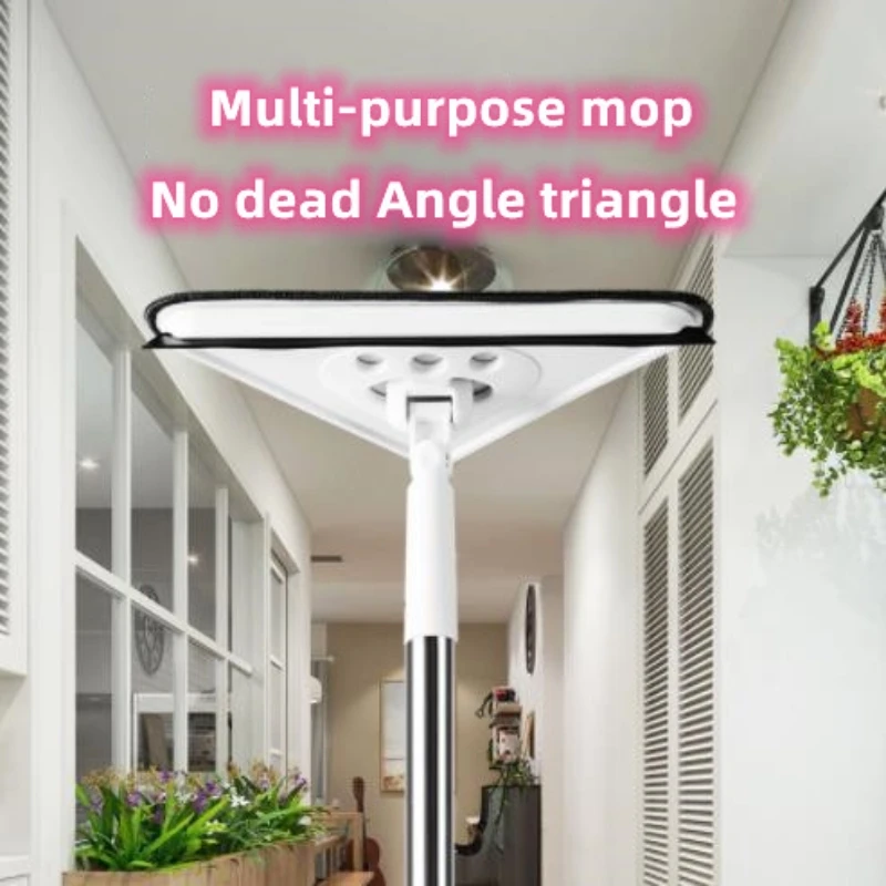 Triangle-Mop-for-Washing-Glass-Ceiling-Dust-Cleaning-Squeegee-Wall-Flat ...