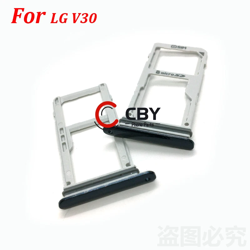 LG V30 V40 H930 H933 Sim 및 SD 카드 리더 홀더 트레이 슬롯, 방수 컨테이너 교체 포함|SIM 카드 어댑터 ...