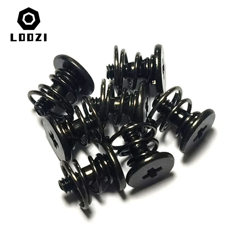 10pcs M2 Black Springs Graphics Card Screw Phillips For CPU Mainboard ...