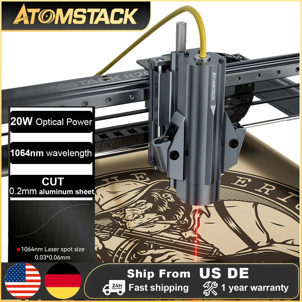 AtomStack-MR20-20W-1064nm-Pulsed-Fiber-Infrared-Laser-Module-Rust ...