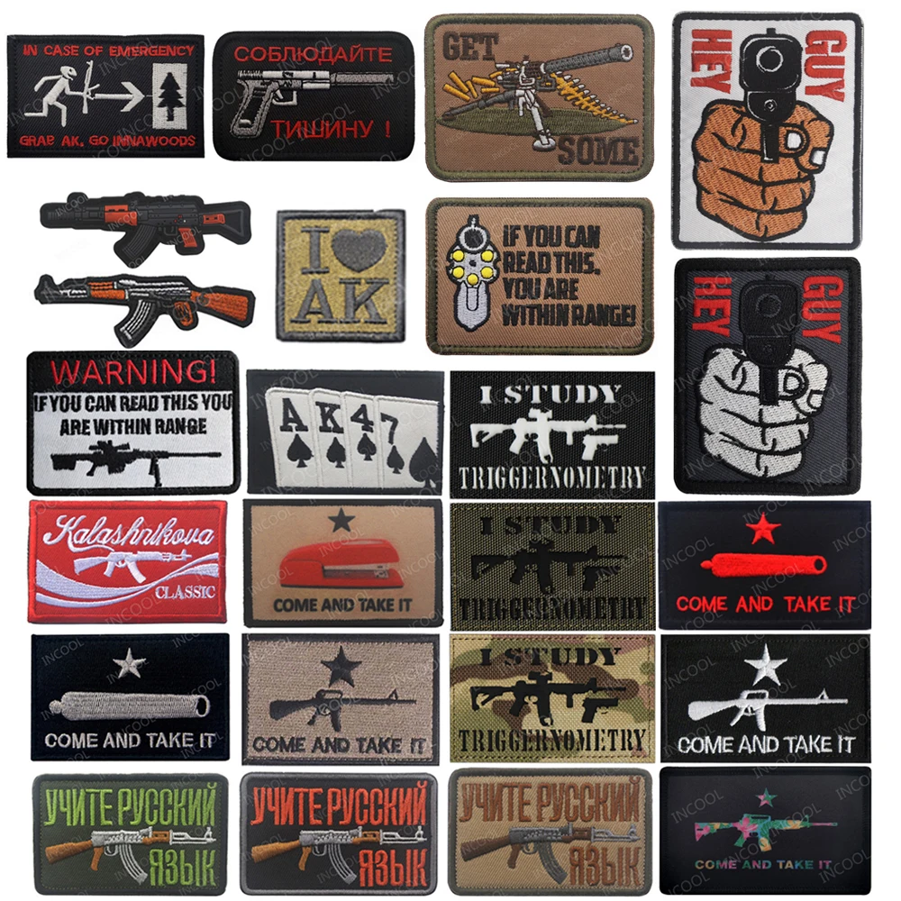 Russia-Russian-AK-47-Embroidered-Patches-I-LOVE-AK-Patch-Warning-Get ...