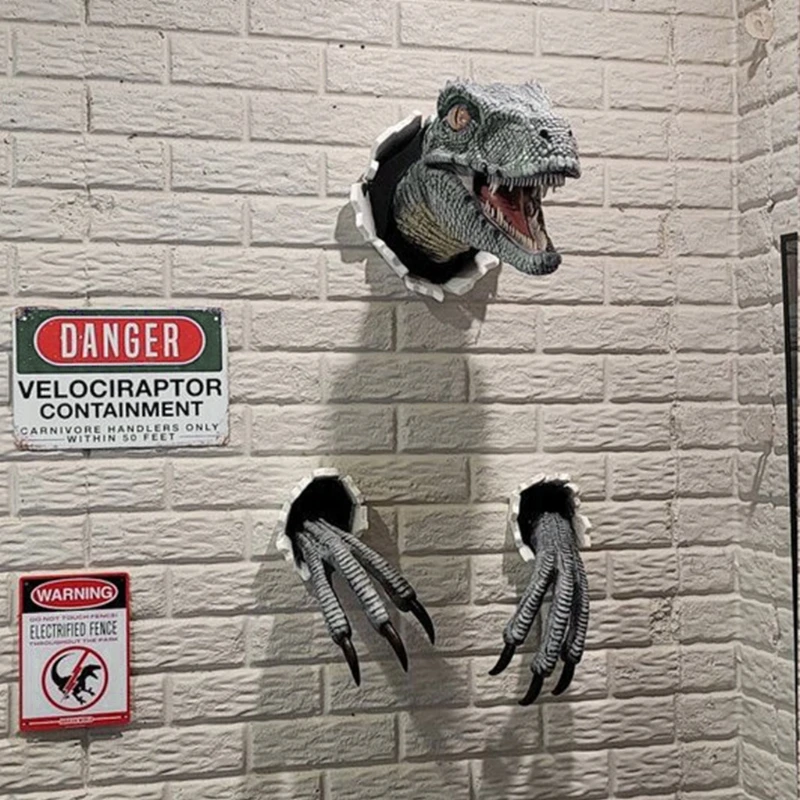 3D Dinosaur Foam Head Wall Mount - Gifts for idea