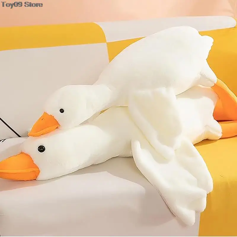 1PC 50/90cmCute Big White Goose Plush Toy Kawaii Huge Duck Sleep Pillow ...